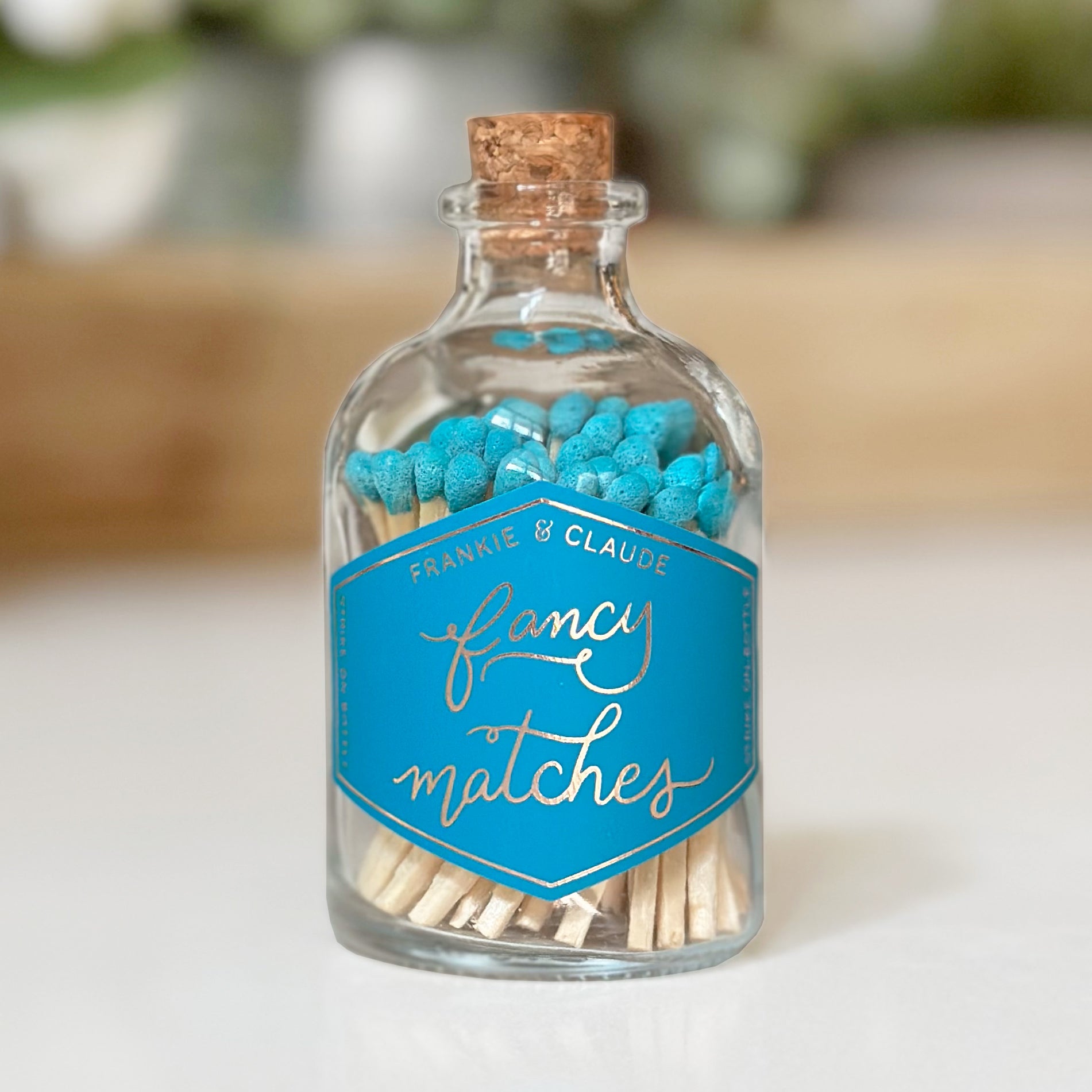 Dark Teal Match Jar