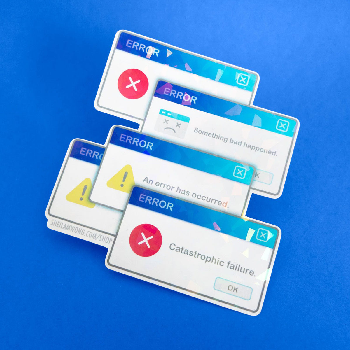 Critical Error Holographic Sticker