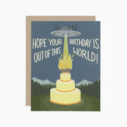 Out of This World Birthday Card