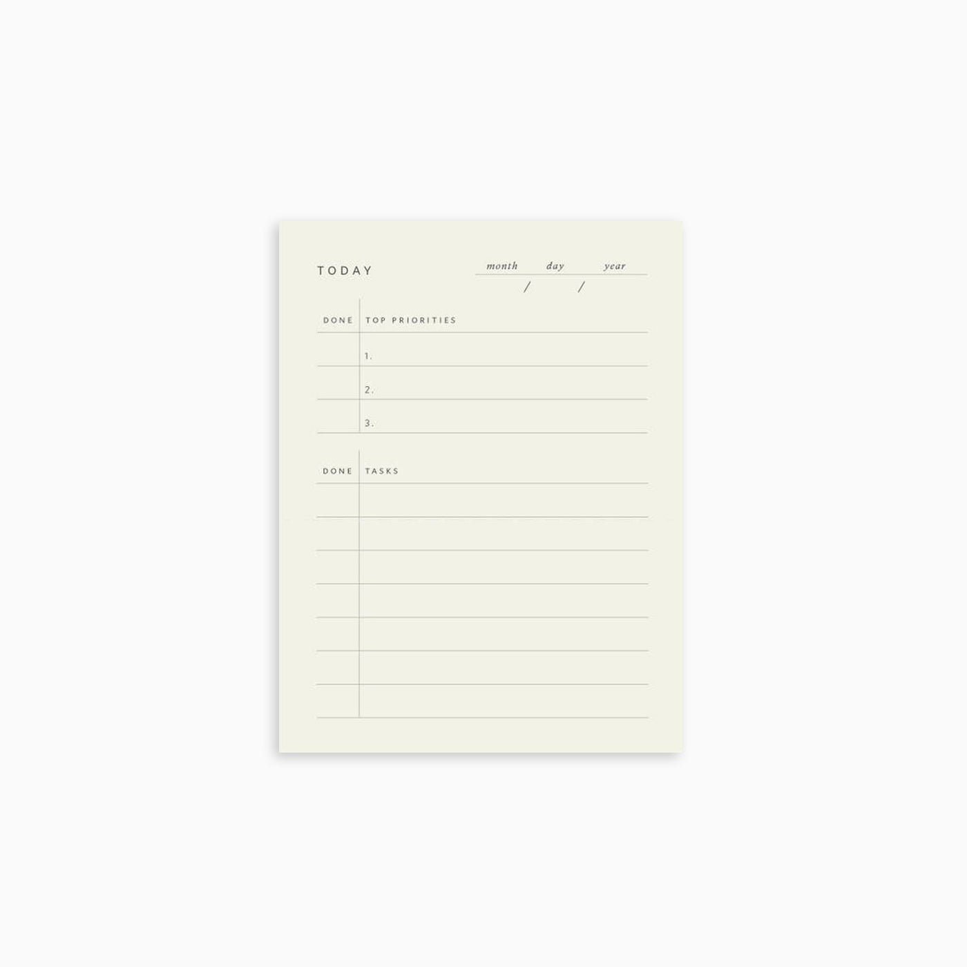 To Do Today Block Notepad