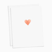 Rose Gold Heart Card