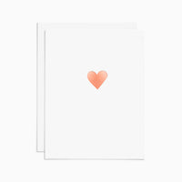 Rose Gold Heart Card