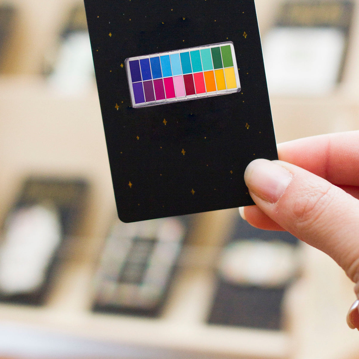 Color Palette Enamel Pin